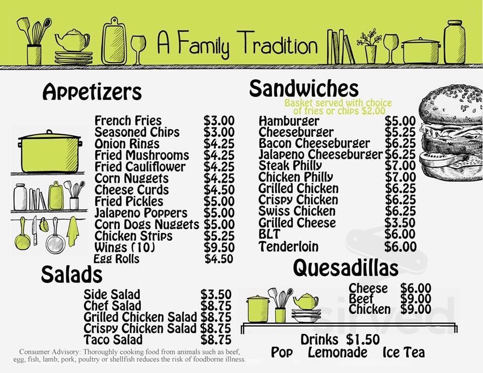 Menu for Melody's Kitchen in Eddyville, IA | Sirved