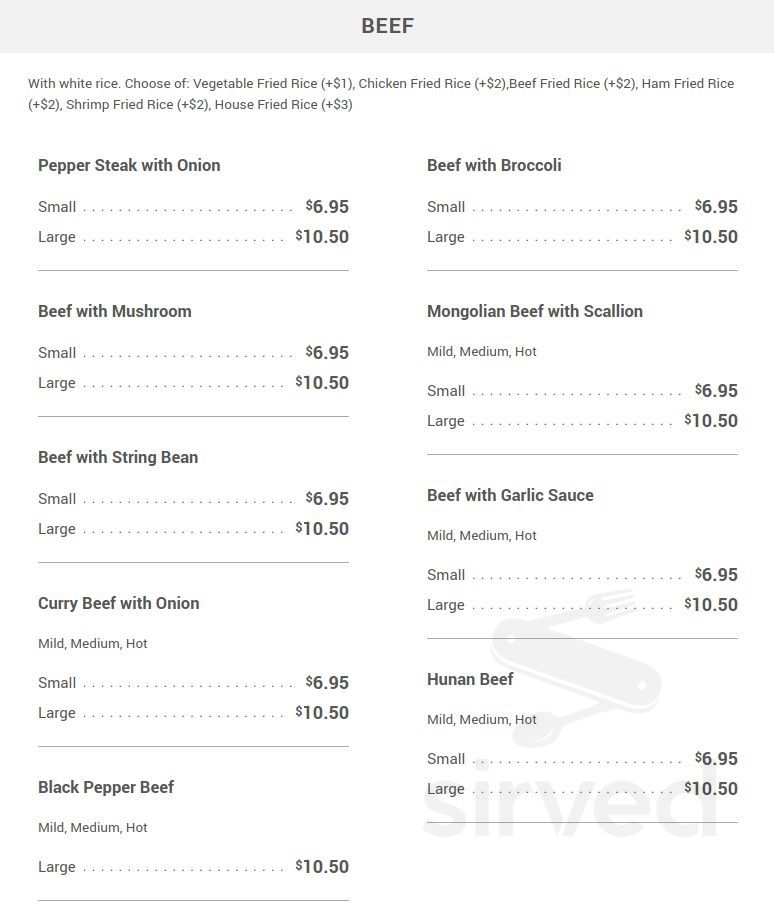 Great Taste menu in Cleveland, Ohio, USA