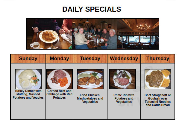 Menu for Rainbow Oaks Restaurant in Rainbow, CA | Sirved