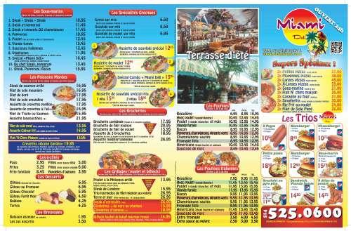 Restaurant Miami Déli menu in Montreal, Quebec H1W 1B5, Canada