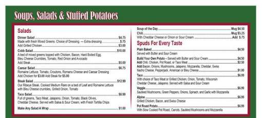Menu for Kaiser's of Kenosha Pizza Restaurant & Pub in Kenosha, WI | Sirved