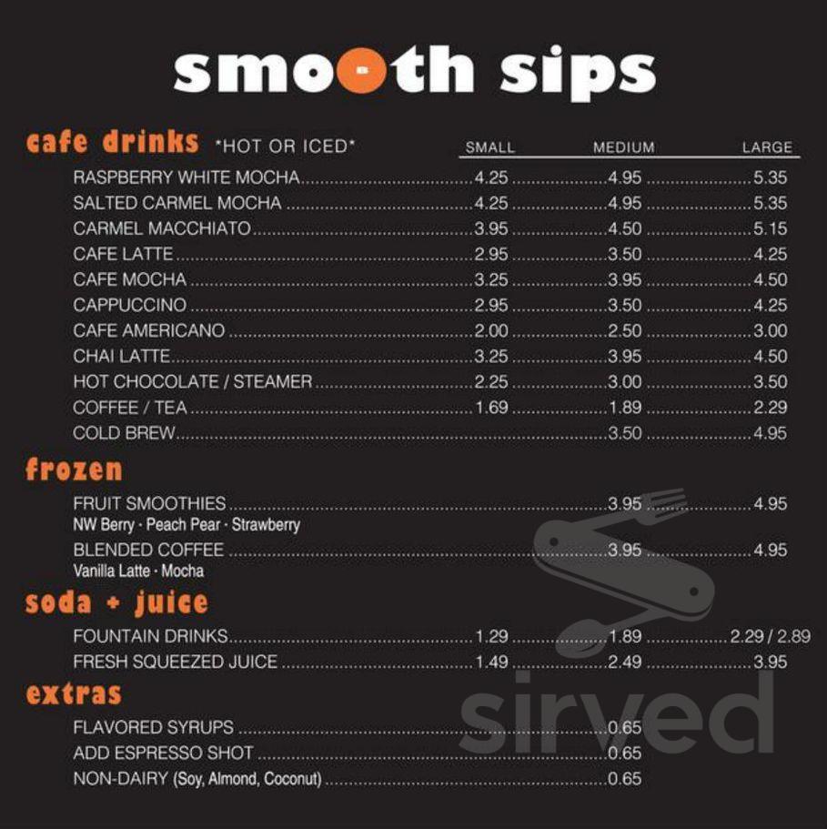 Menu - Vancouver WA's Seize The Bagel - Cascade Park | Sirved