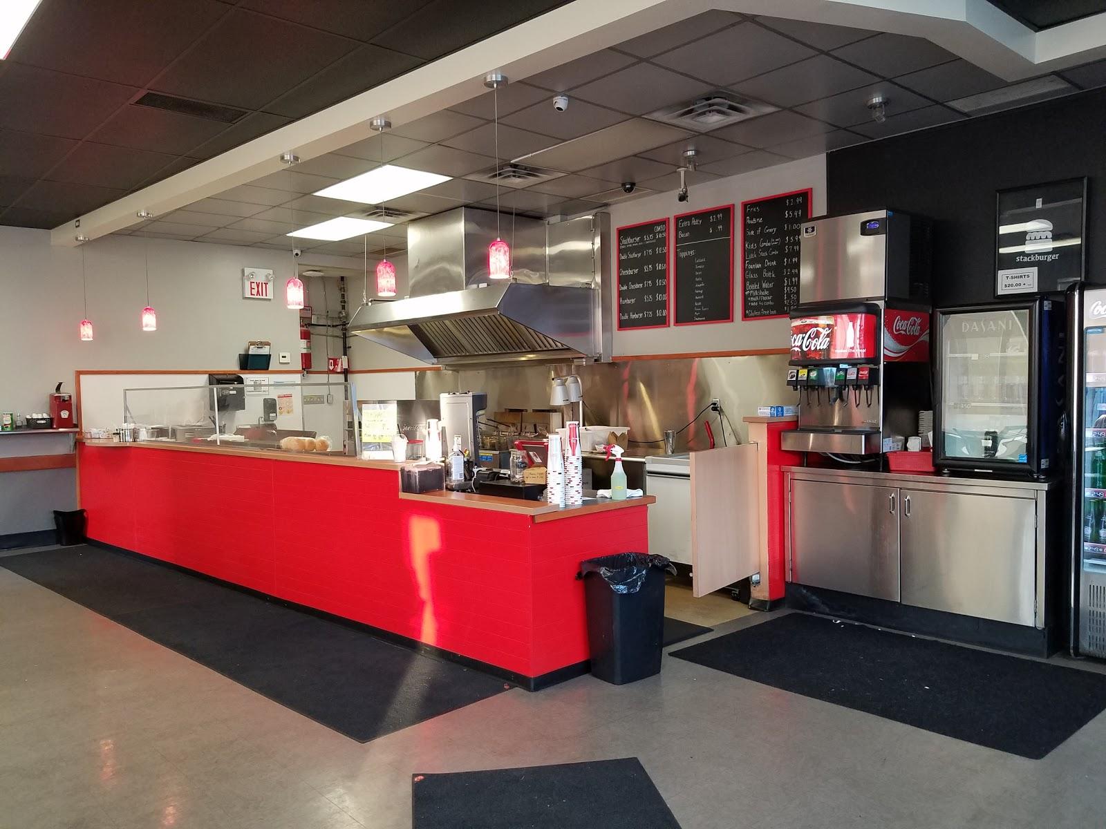 Stackburger menu in Sault Ste. Marie, Ontario, Canada