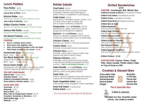 Sweet & Savory menu in Pleasanton, California, USA