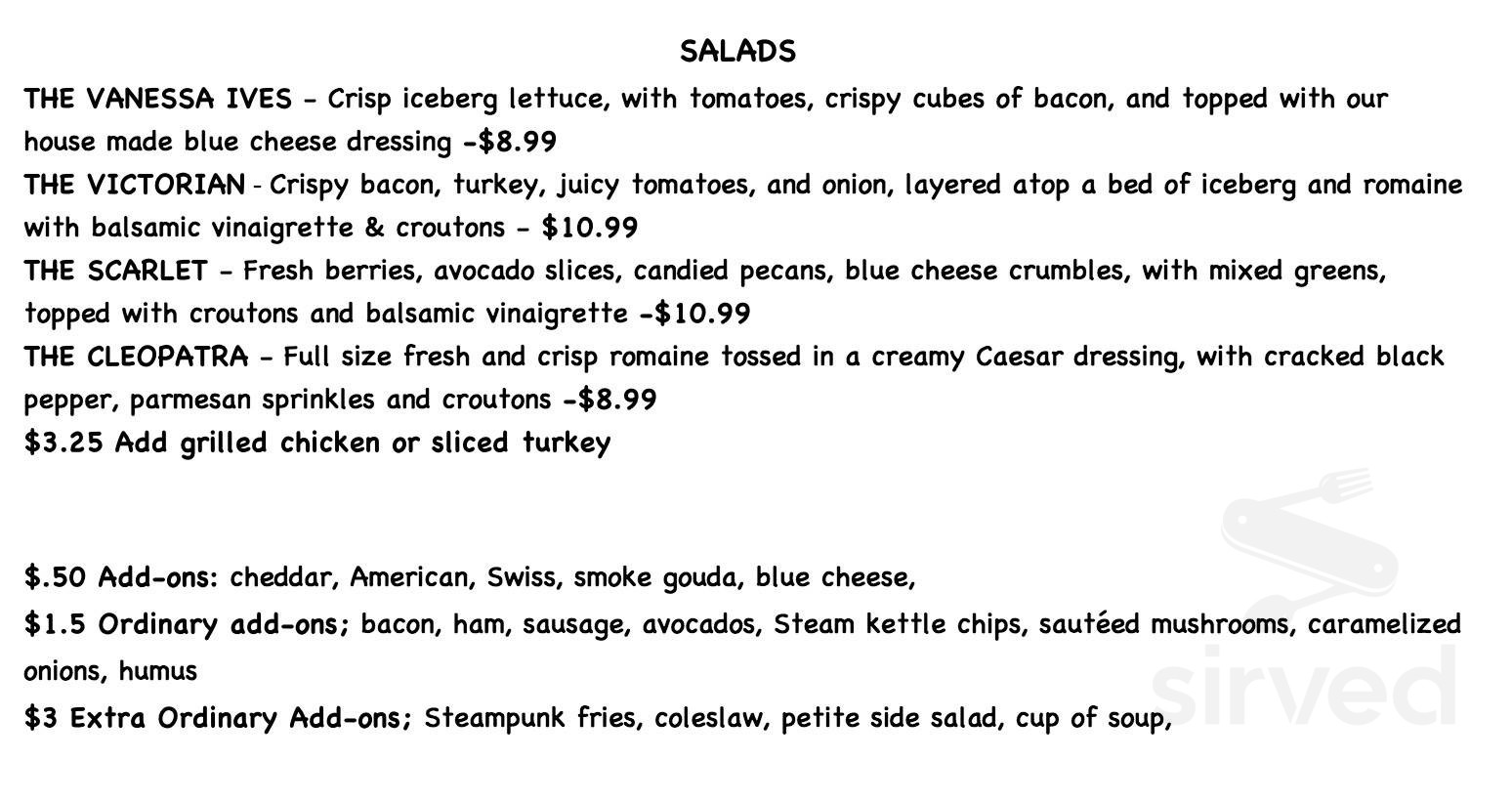 Menu - Port St. Lucie FL's Steamworks Coffeebar and Eatery | Sirved