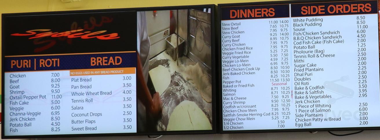 Sybil's Bakery & Restaurant menu in Jamaica, New York, USA