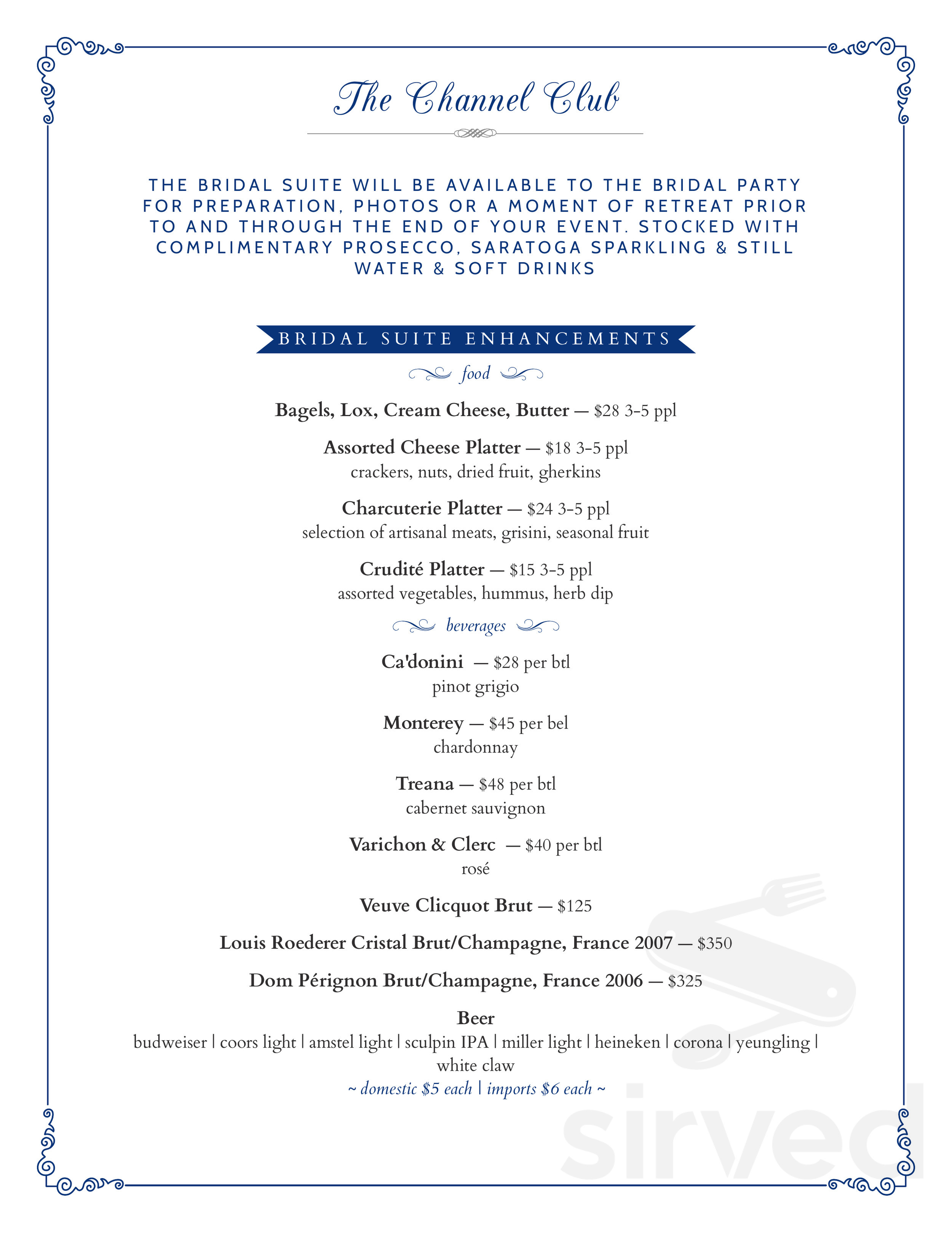 Menu - Monmouth Beach NJ's The Tiki Bar | Sirved