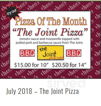 Theo's Neighborhood Pizza, Metairie menus in Metairie, Louisiana ...