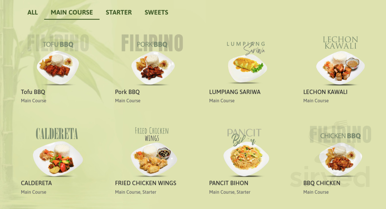 Kubo menu in Portland, Oregon, USA