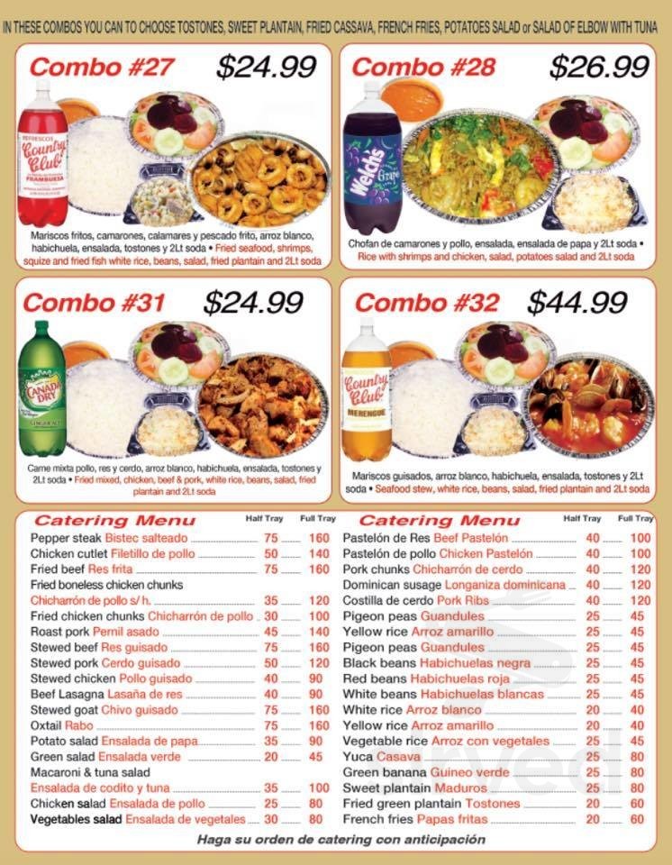 Que Sabrosura menu in The Bronx, New York, USA