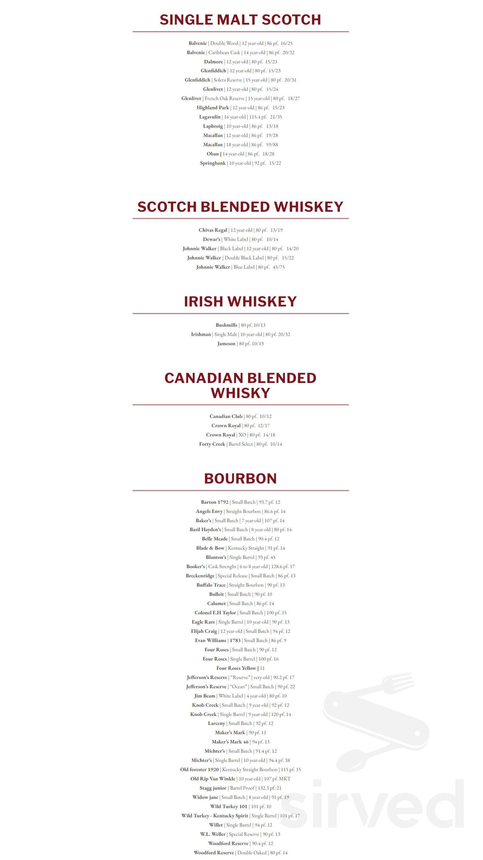 Salt Factory Pub menu in Alpharetta, Georgia, USA