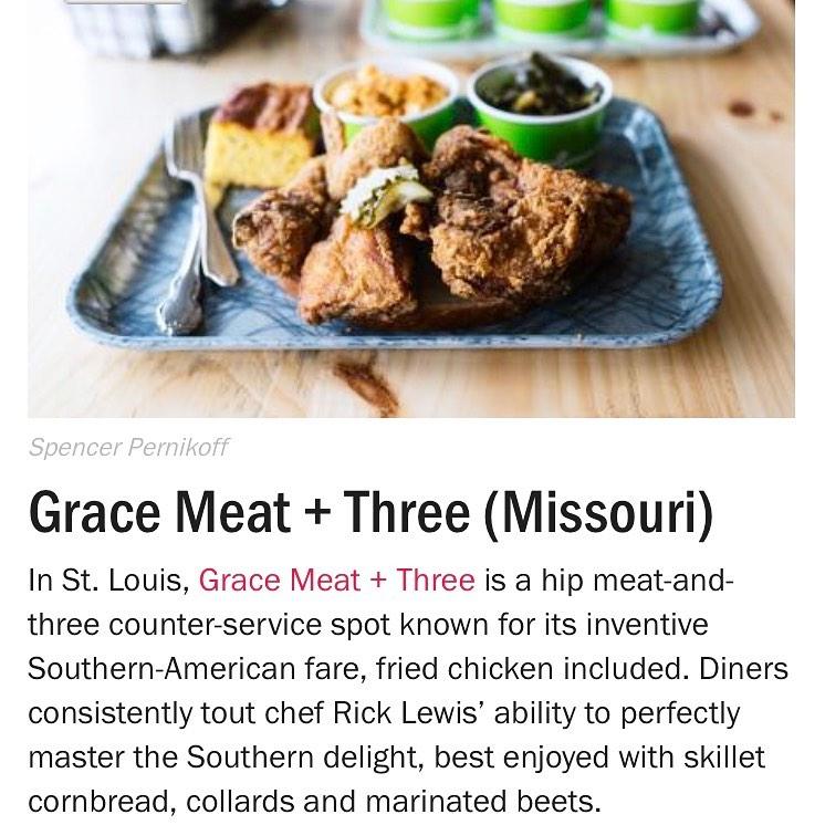 Grace Meat + Three menu in St. Louis, Missouri, USA