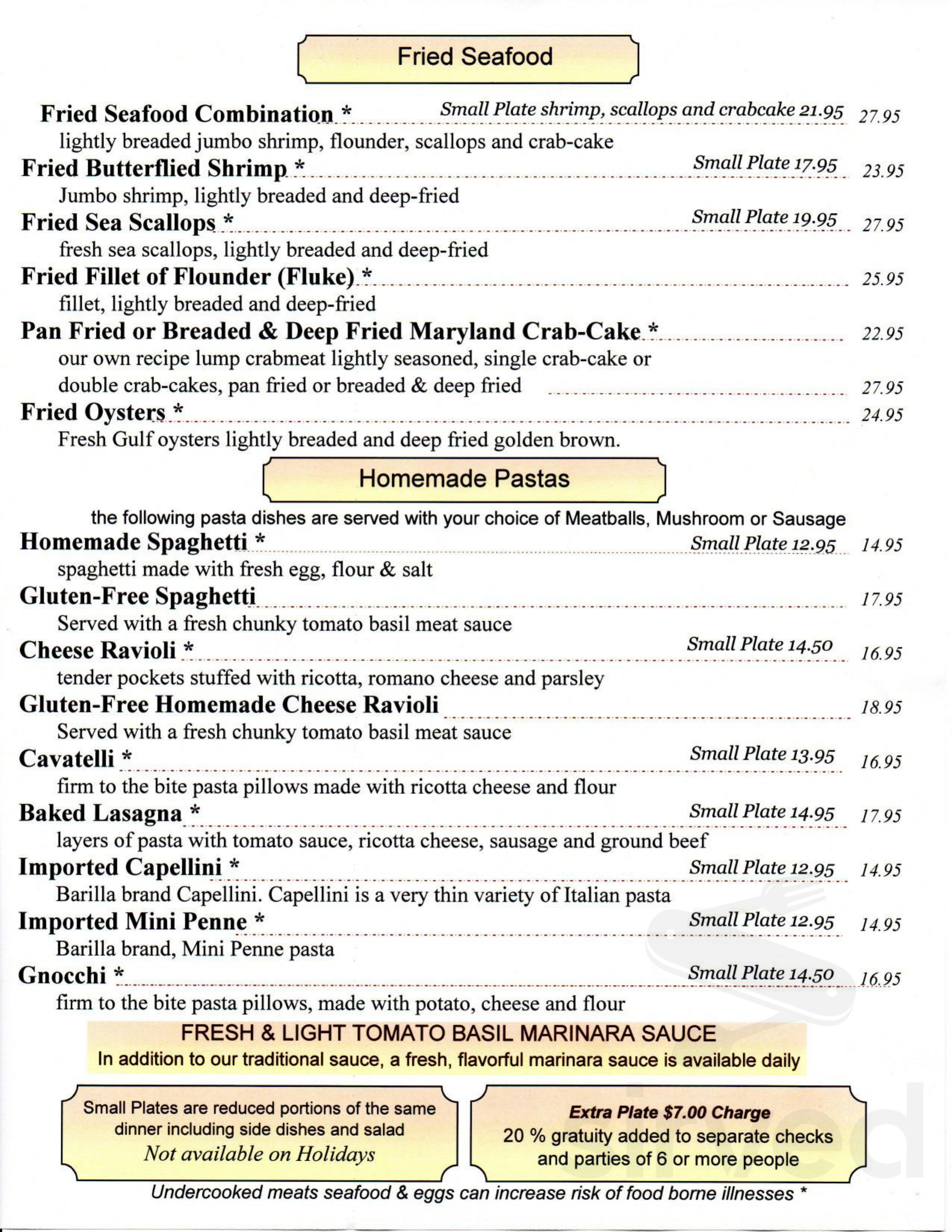Maplewood III of Vineland menu in Vineland, New Jersey, USA
