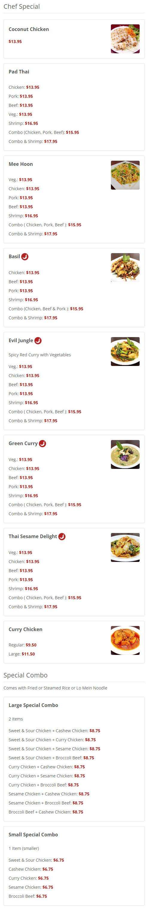 Happy Buddha Chinese Food menu in Stillwater, Oklahoma, USA