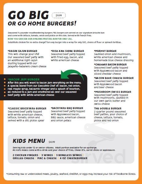 Wing Warehouse Sports Bar Norton menus in Norton, Ohio, United States