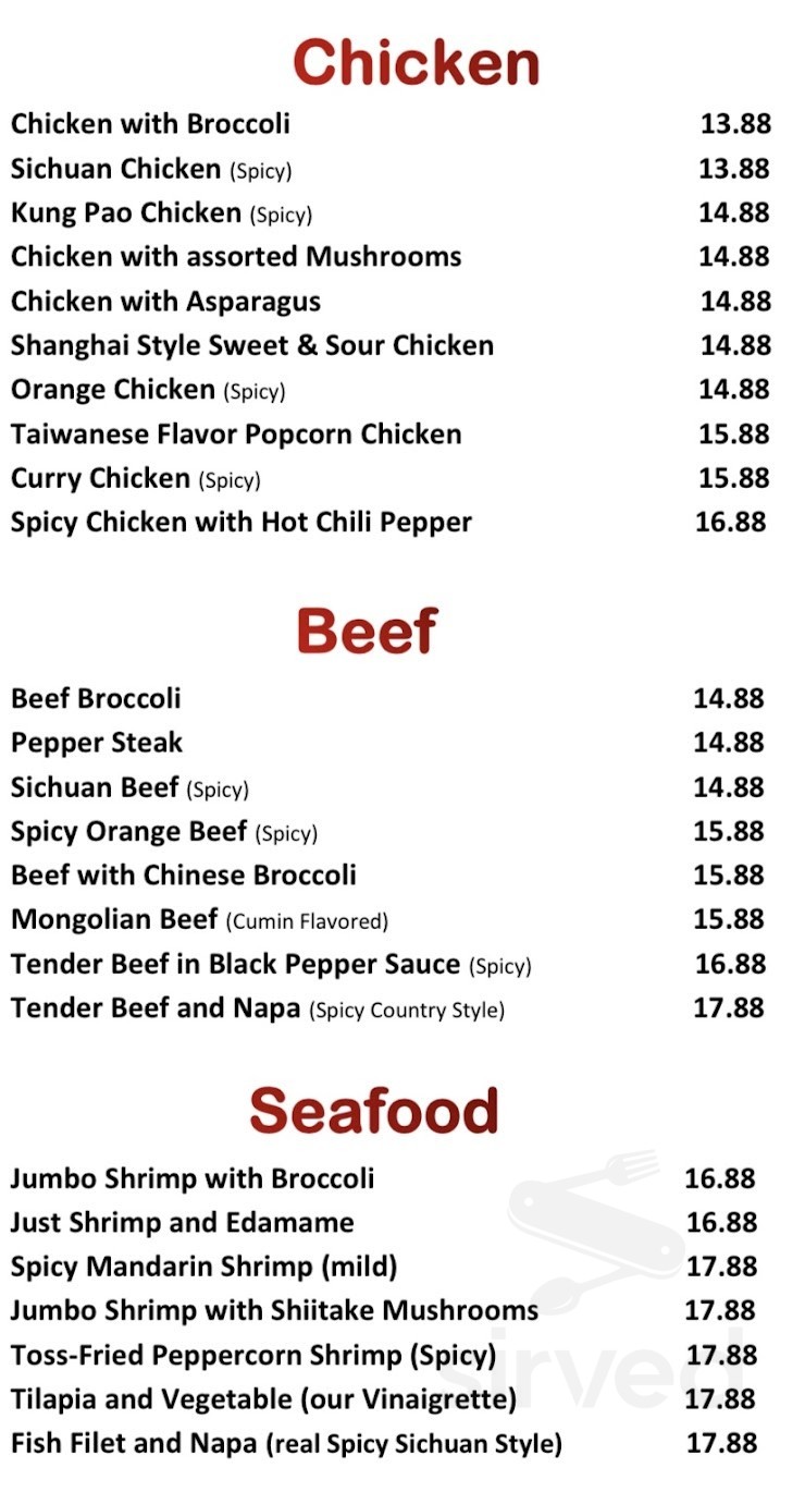 Noodle Eighty Eight Springfield menu in Springfield, Pennsylvania, USA