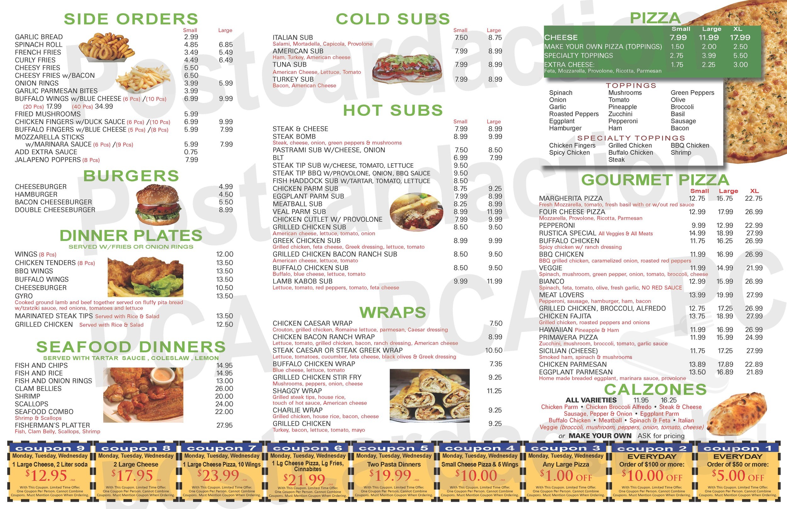 Rustica Pizza menu in Roslindale, Massachusetts, USA