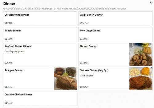 Lynn's Bahamian Kitchen menu in Pembroke Park, Florida, USA