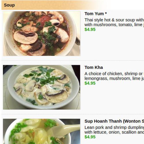 Pho Basil menu in Boston, Massachusetts, USA