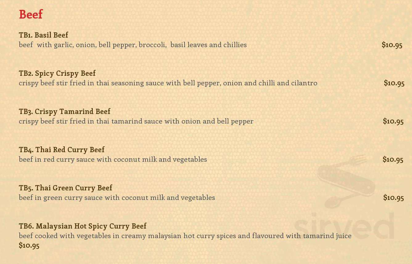 The Zen Hakka Chinese & Thai Whitby menu in Whitby, Ontario, Canada