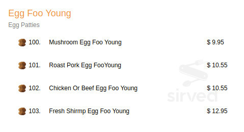 Halton Dragon Chinese Restaurant menus in Oakville, Ontario, Canada