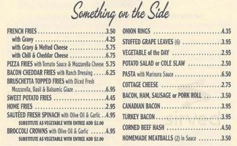 Roxbury Diner, Restaurant and Catering menu in Succasunna, New Jersey, USA