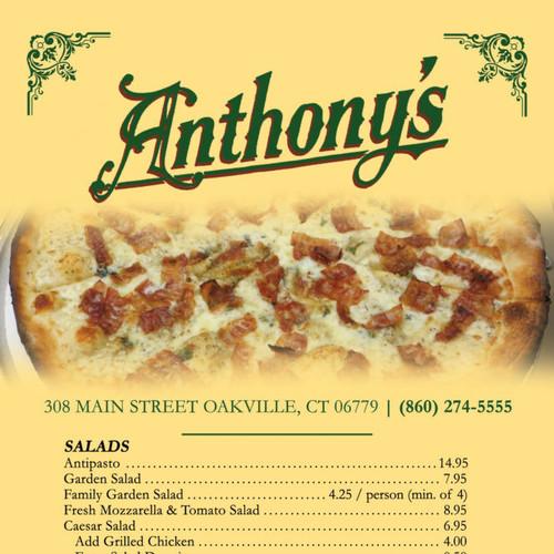 Anthony's menu in Oakville, Connecticut, USA