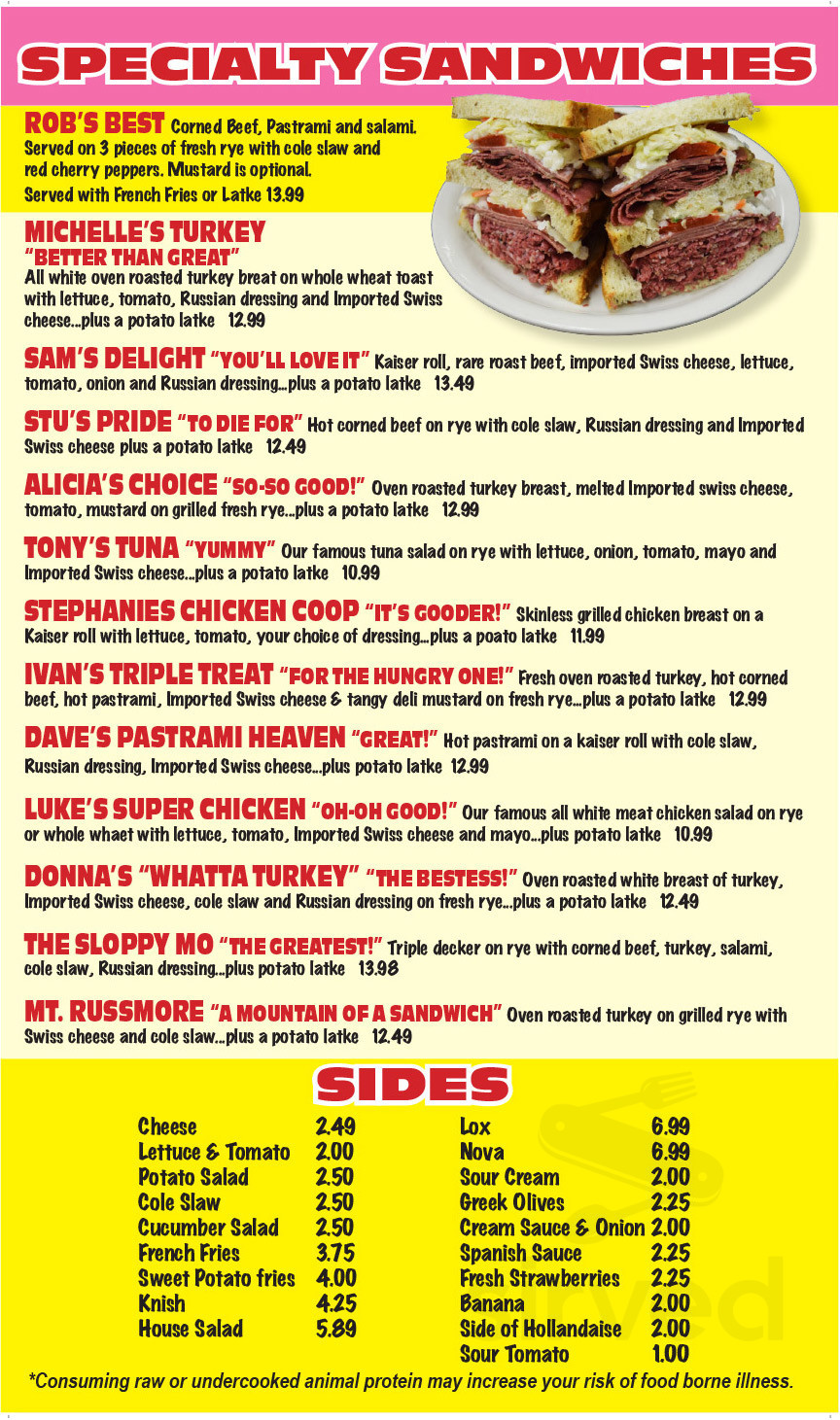 Rob's Bageland - Lakeview menus in Coral Springs, Florida, United States
