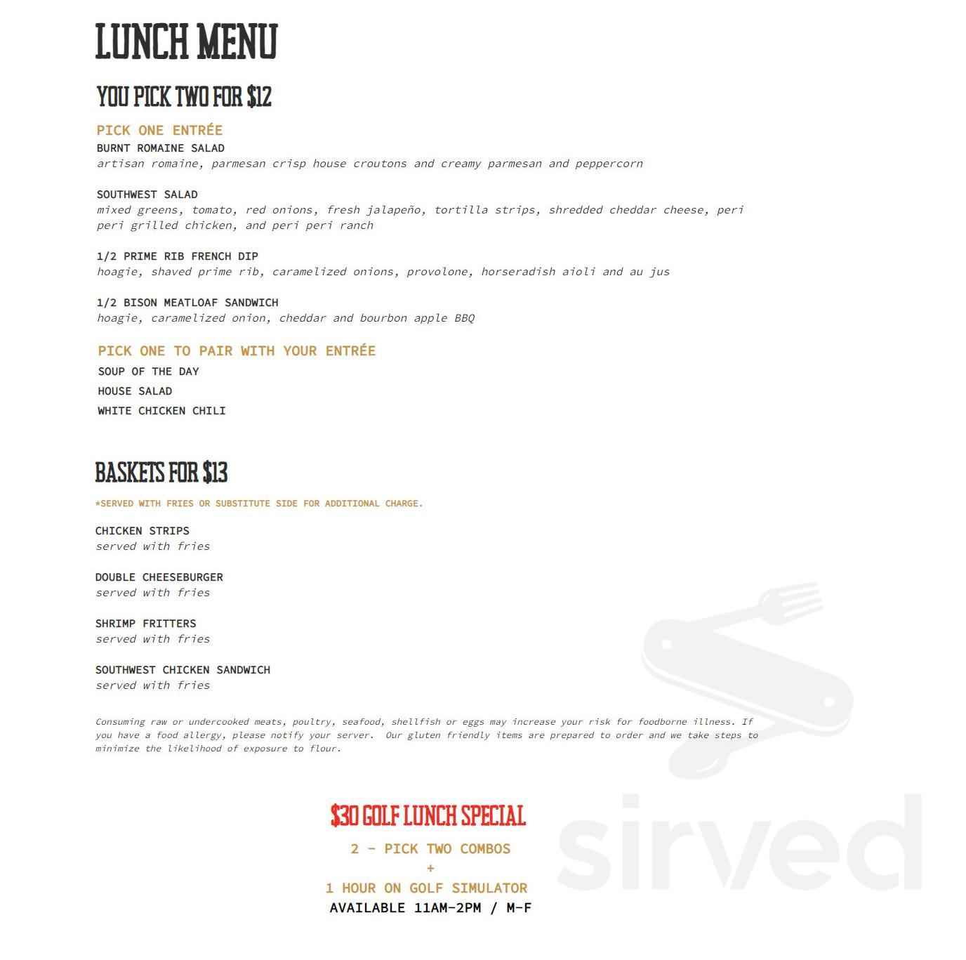 Whiskey Nine menu in Minot, North Dakota, USA