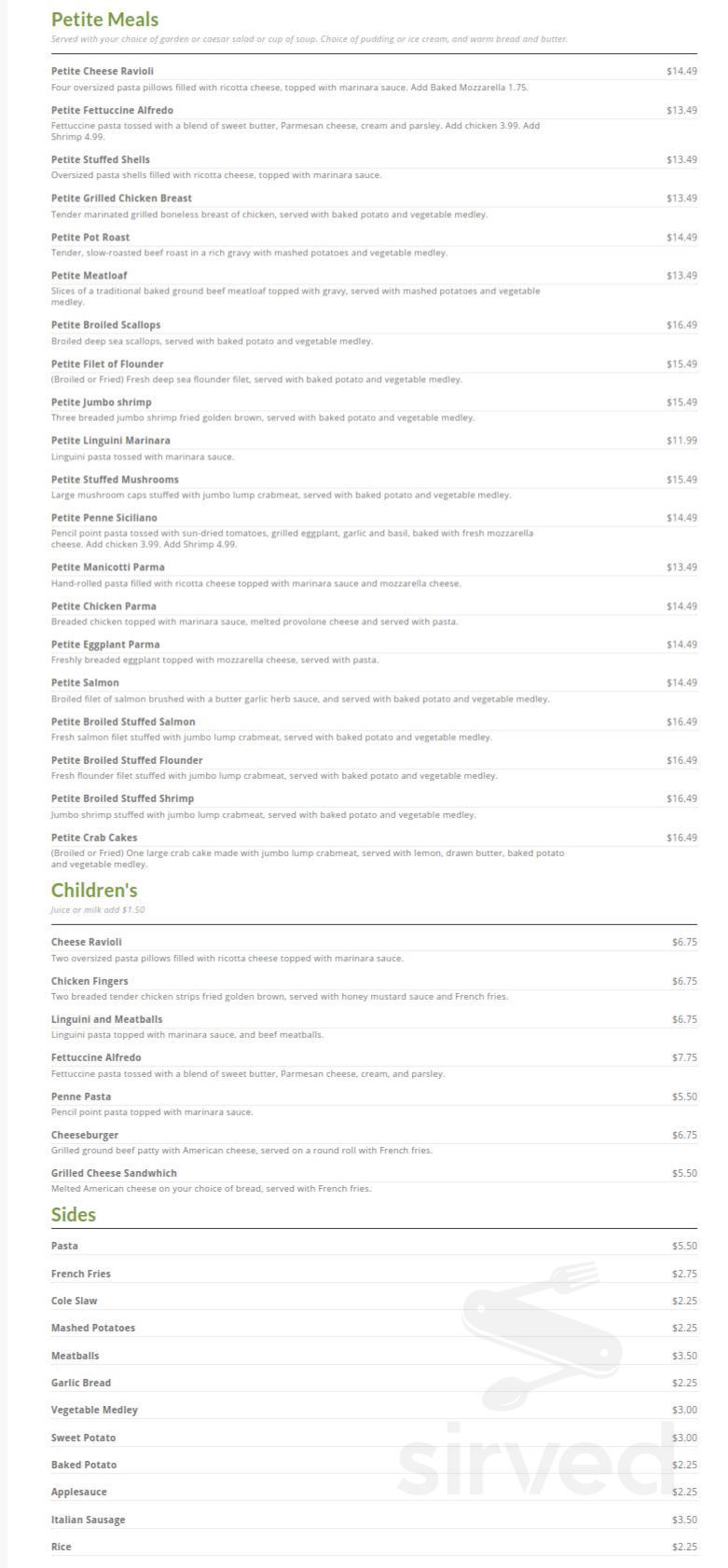 Green Olive Restaurant menu in Bridgeton, New Jersey, USA