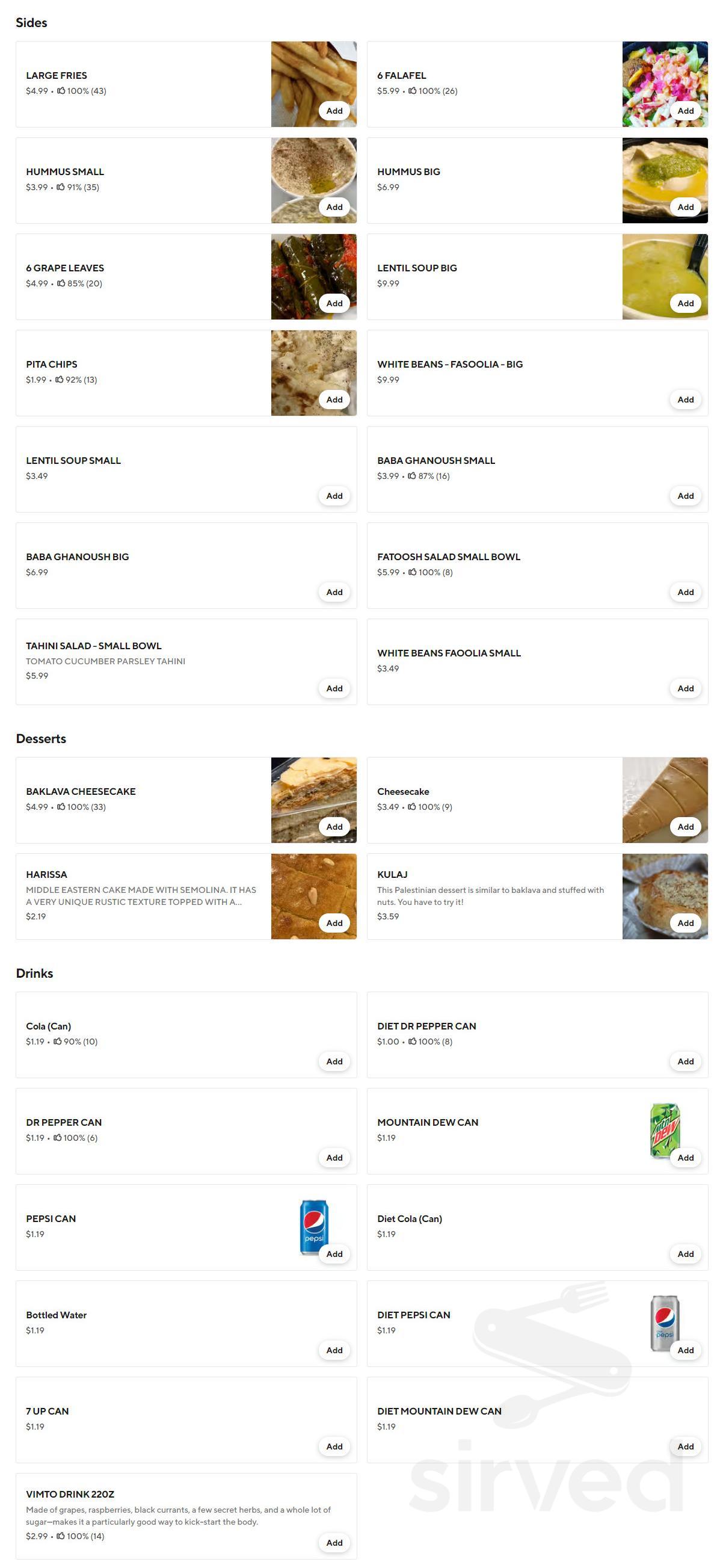 Menu for PITA-OR-BOWL in Springfield, IL | Sirved