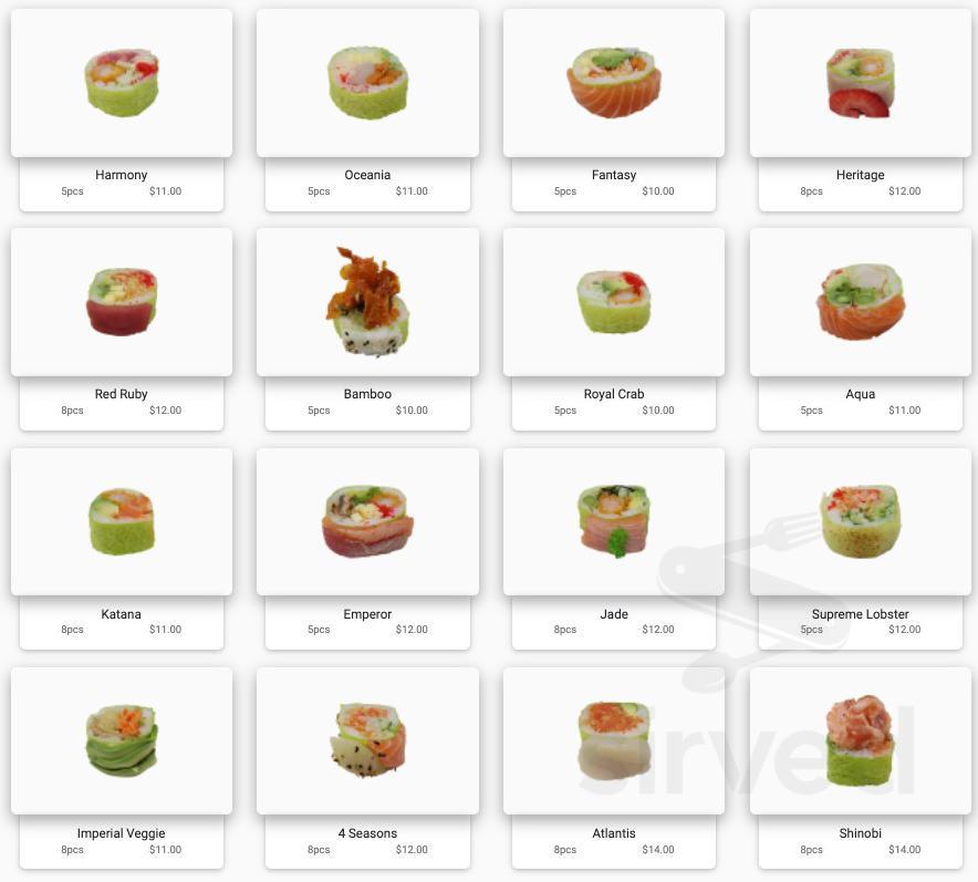 Sushi Sama (St-Henri) menus in Montréal, Quebec, Canada