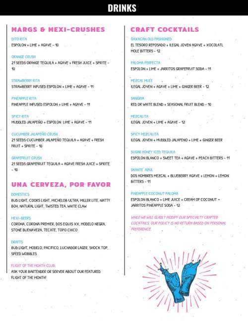 Banditos Tacos & Tequila - White Marsh, Maryland menu in Nottingham ...