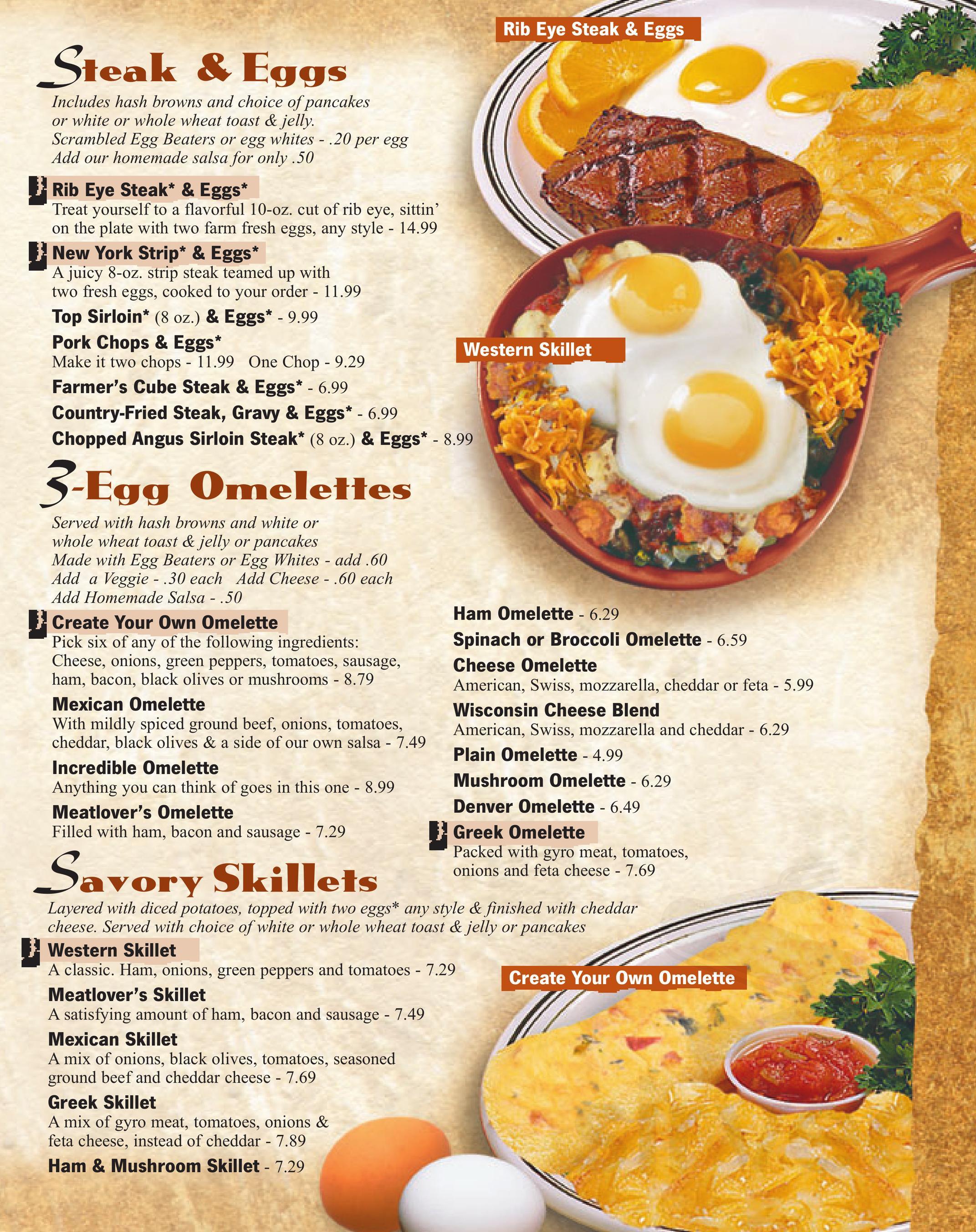 Two Brothers Family Restaurant menu in Oshkosh, Wisconsin, USA