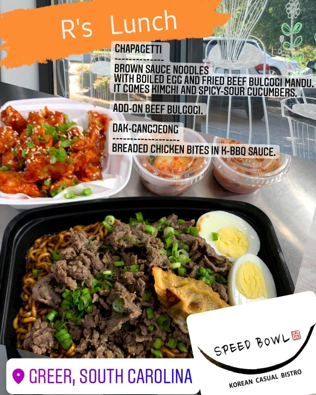 Speed Bowls menu in Hoquiam, Washington, USA