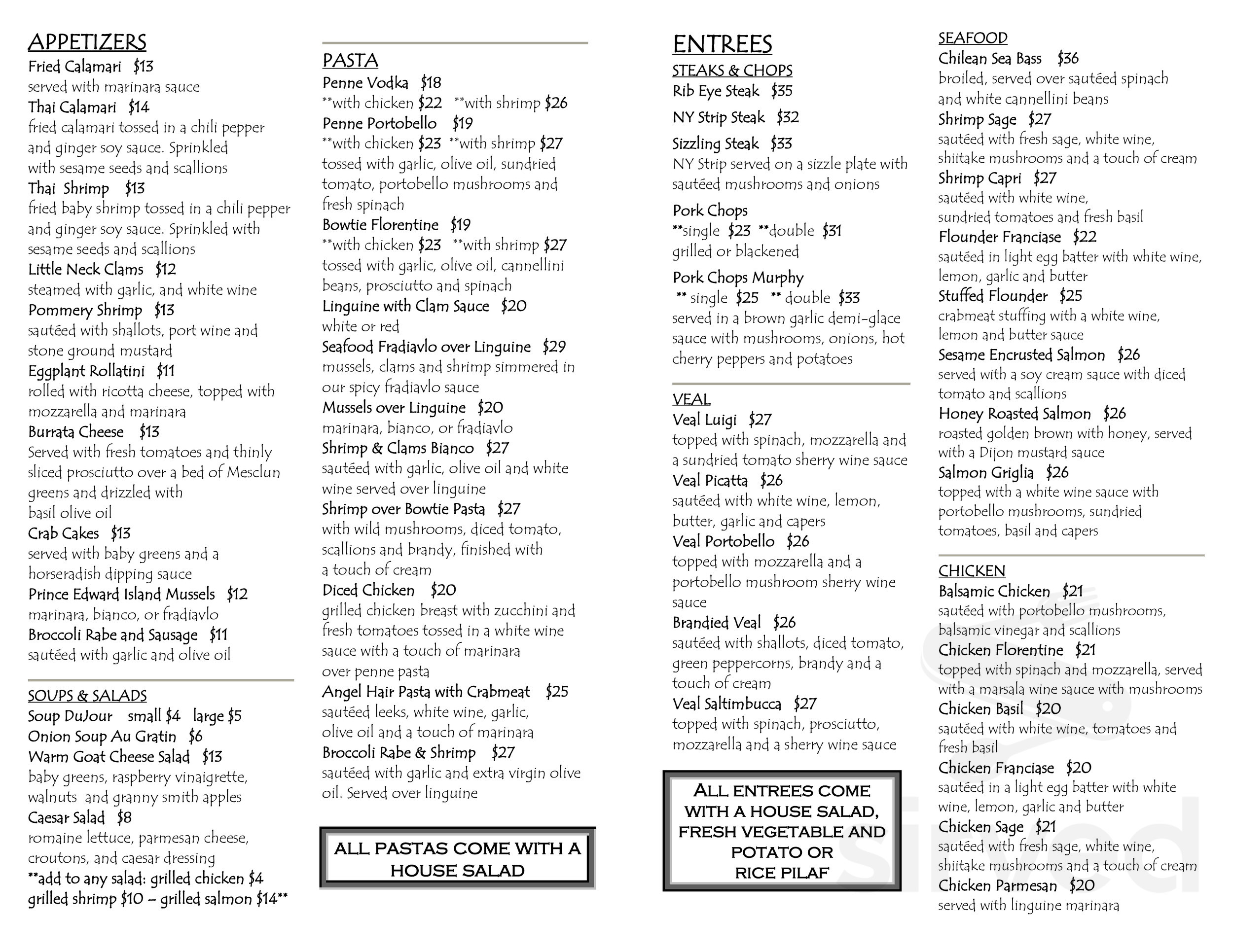 Sage Restaurant menus in Fair Lawn, New Jersey, United States