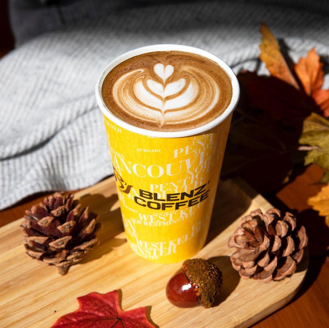 Blenz Coffee menus in Vancouver, British Columbia, Canada