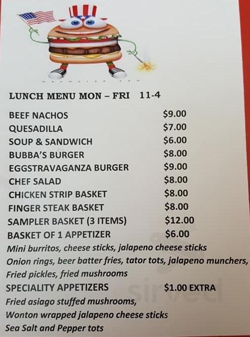Menu for VFW Post 1634 in Billings, MT | Sirved