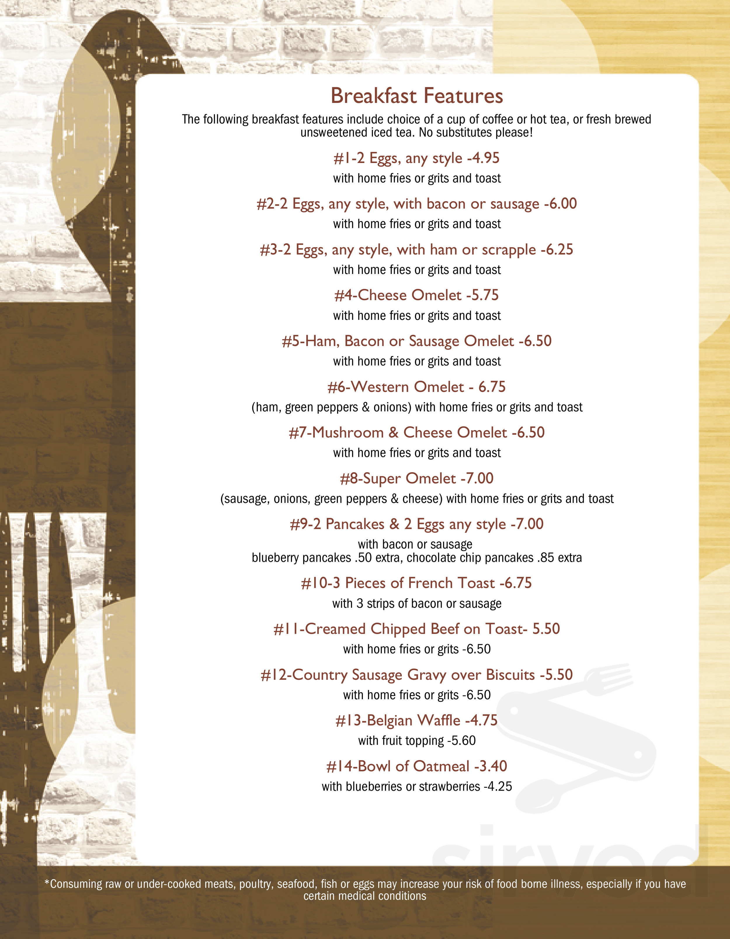 Delta Family Restaurant menu in Delta, Pennsylvania, USA