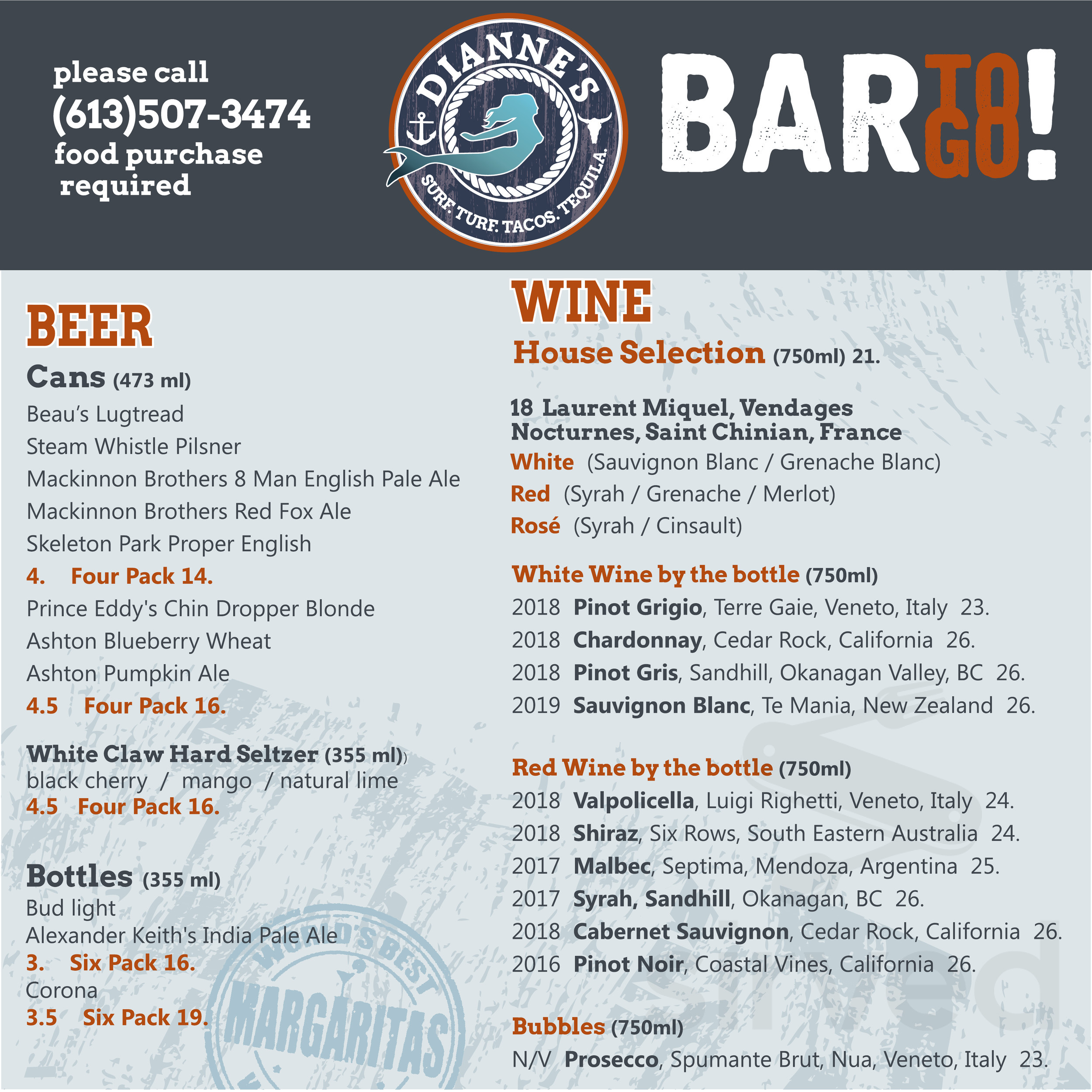 Menu - Kingston ON's Dianne's Fish Shack & Smokehouse | Sirved