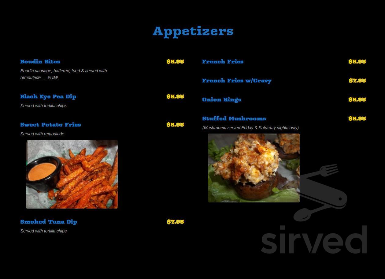 Blue Moon Cafe' Menu - Dothan, Alabama | Sirved