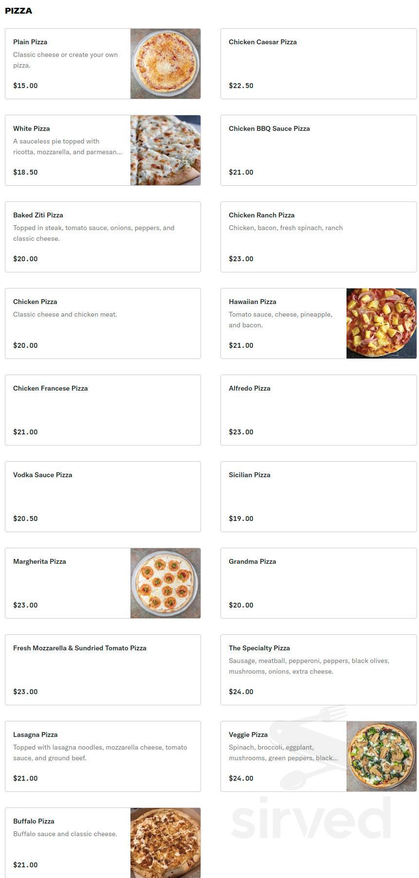 Menu for Gigi's Pizzeria - Whitestone in Queens, New York, United States