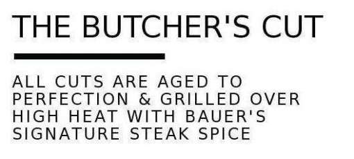 Menu for The Bauer Kitchen in Waterloo, ON | Sirved