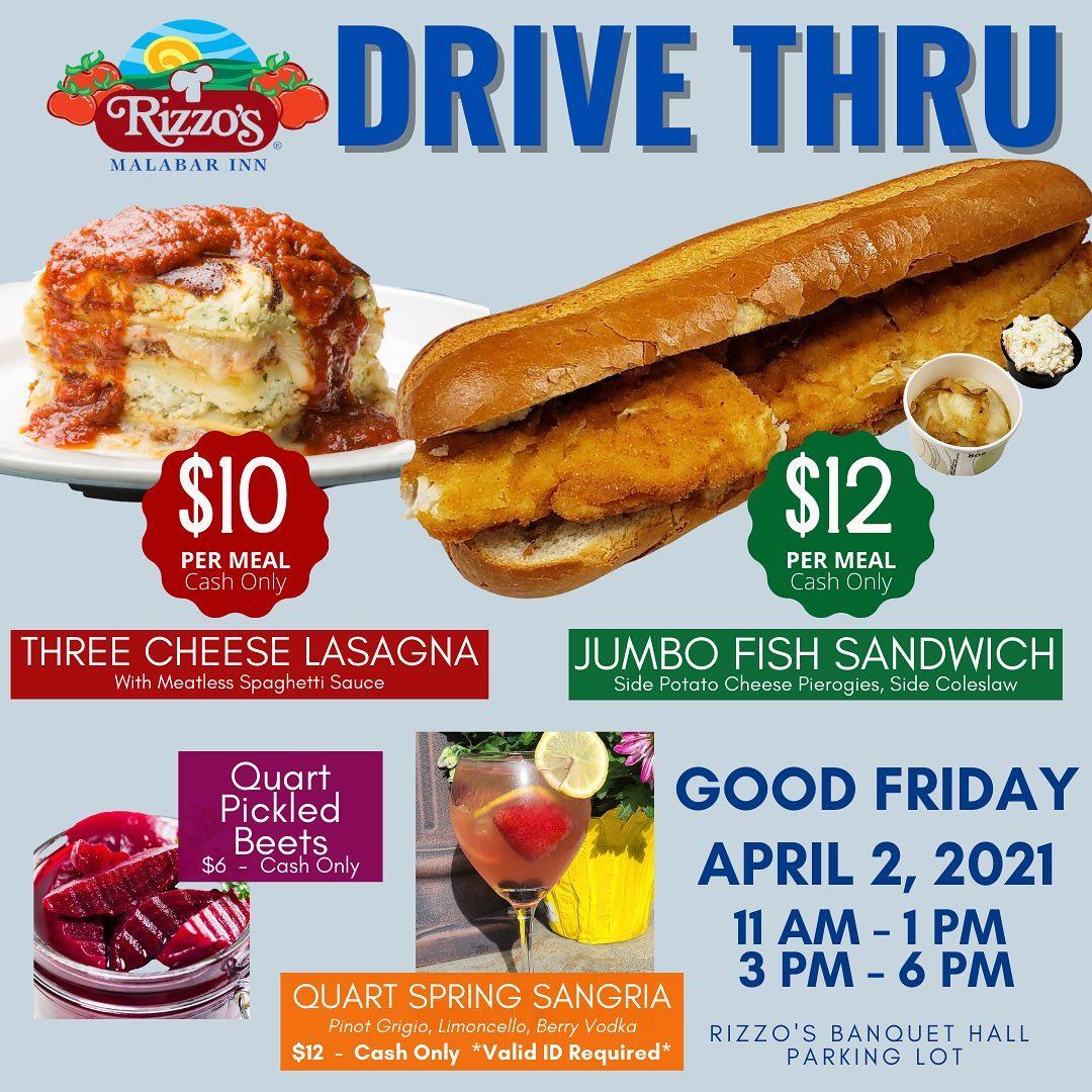 Rizzo's Malabar Inn menu in Crabtree, Pennsylvania, USA