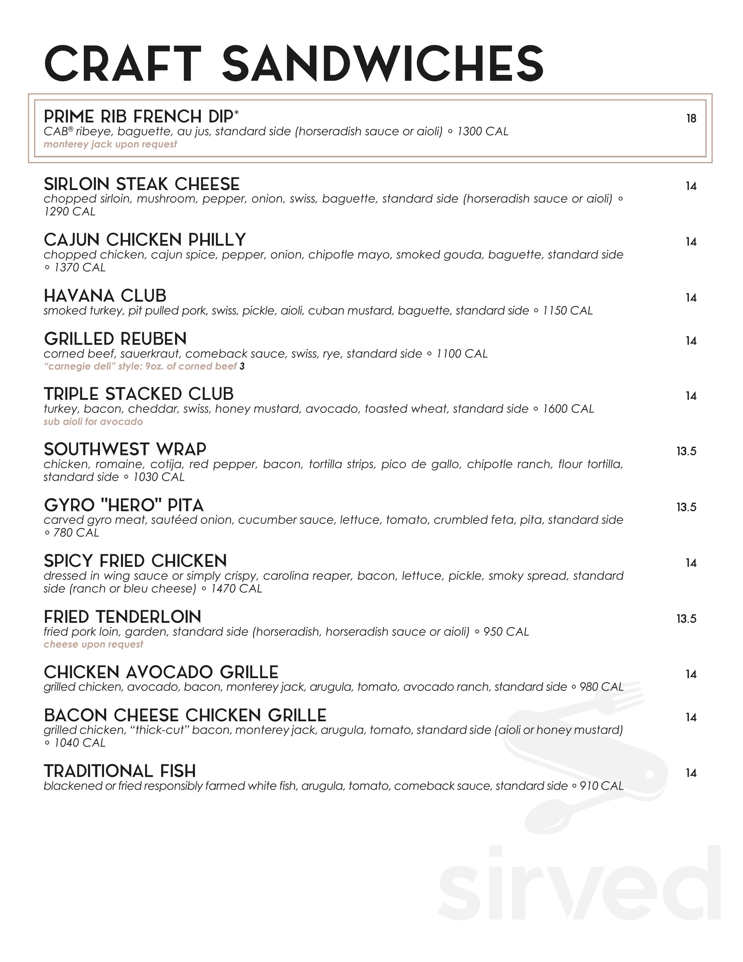 54th Street Grill & Bar- Stone Oak menu in San Antonio, Texas, USA