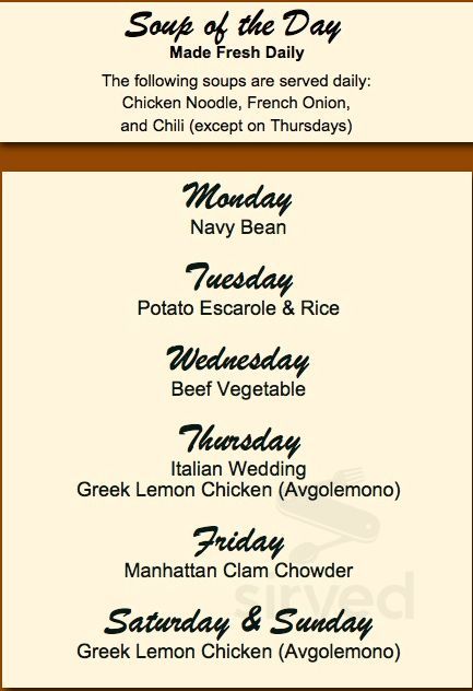 Menu for Central Diner & Grille in Pittsburgh, PA | Sirved