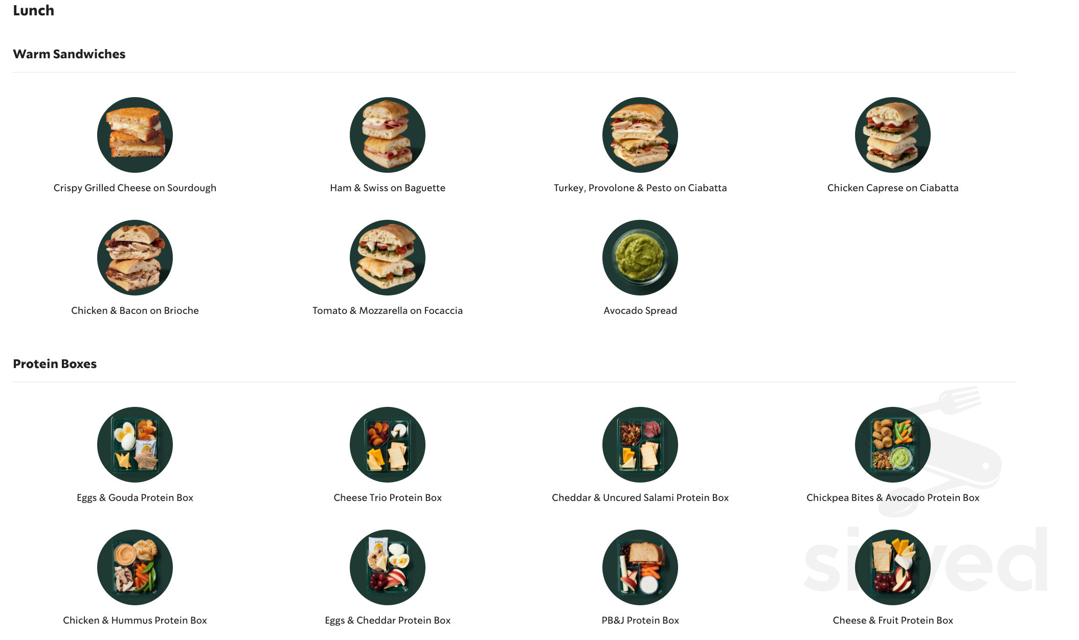 Menu - Seattle WA's Starbucks | Sirved