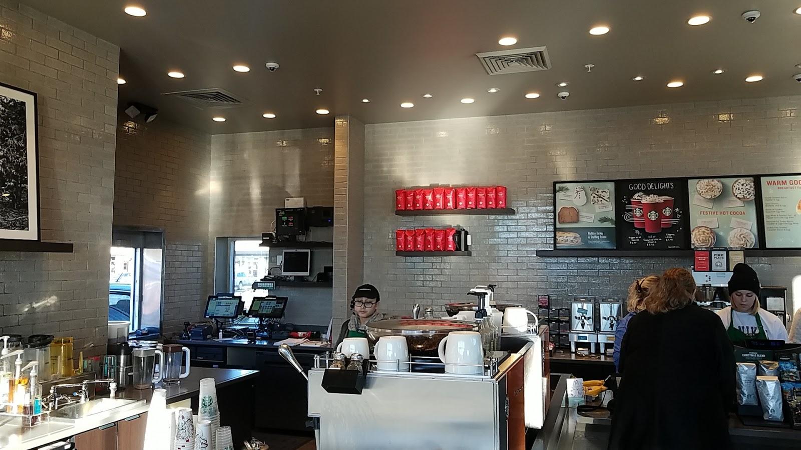 Starbucks menu in Seattle, Washington, USA