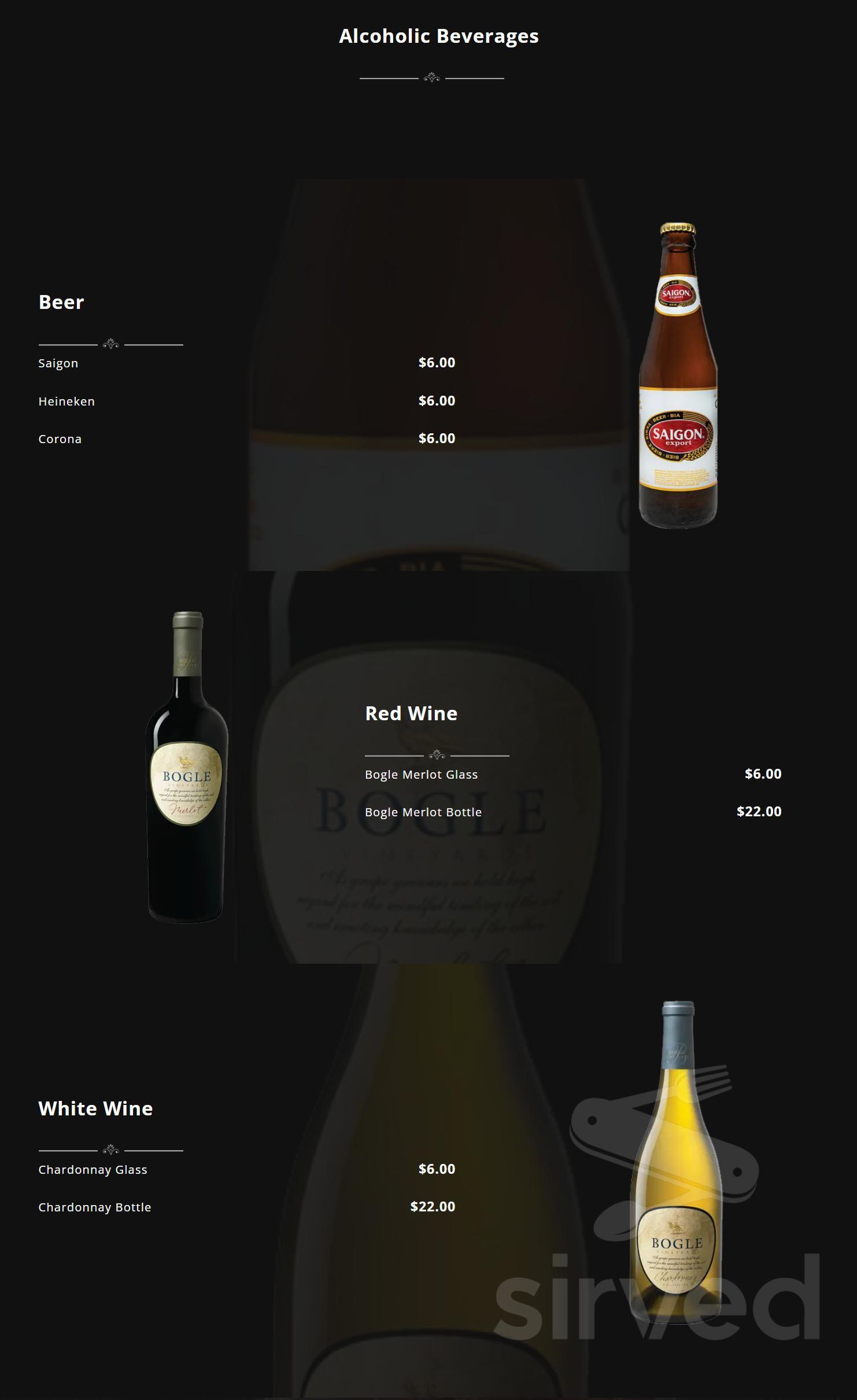 District One Saigon Street Food menu in Carrollton, Texas, USA