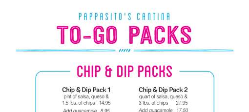 Menu for Pappasito's Cantina - Houston, TX | Sirved